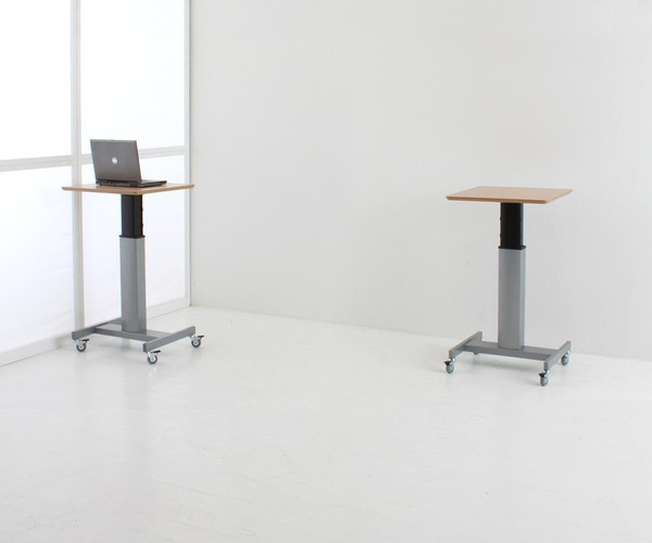 501-19 Center Sleek Modern Single Column Electric Height Adjustable ...