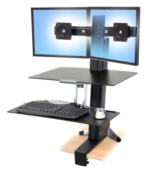 WorkFit-S Dual Sit-Stand Workstation with Worksurface by Ergotron ...