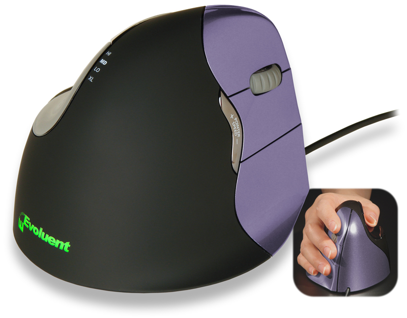 Evoluent VerticalMouse 4 Small By Evoluent ErgoCanada Detailed Specification Page