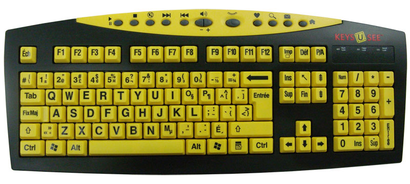 Keys-U-See Large Print USB Keyboard by Genesis Worldwide Enterprises ...