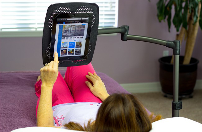 LEVO G2 Deluxe Floor Stand for iPads, Tablets and eReaders with Power ...